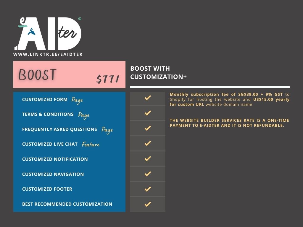 BOOST WEBSITE BUILDER – ©SunnahOSStore-ID.com