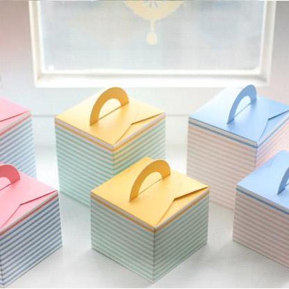 10PCS Yellow Stripe Boxes with Handle – ©SunnahOSStore-ID.com